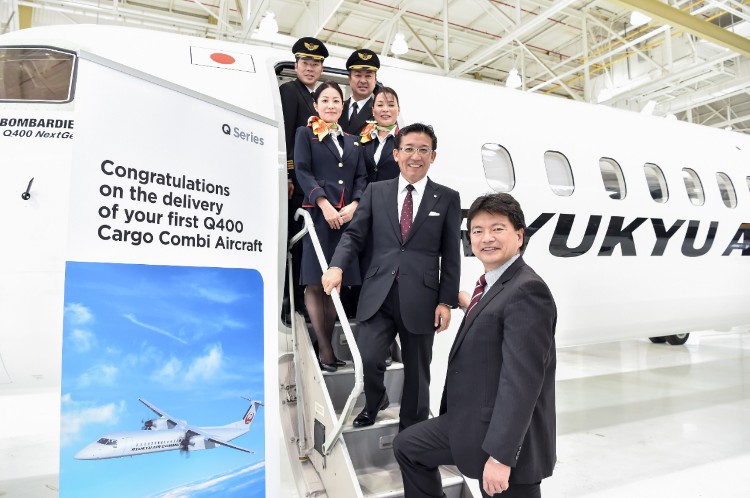Le premier Bombardier Q400 combi cargo entre en service – ACTU AERO ...
